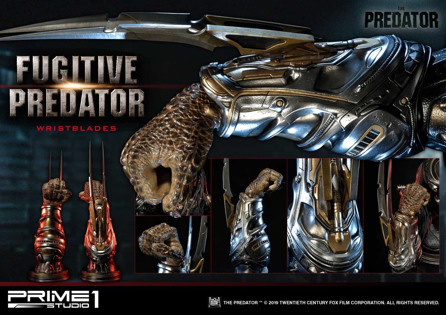 Life Size The Predator (Film) Fugitive Predator Wristblades | | Prime 1 ...