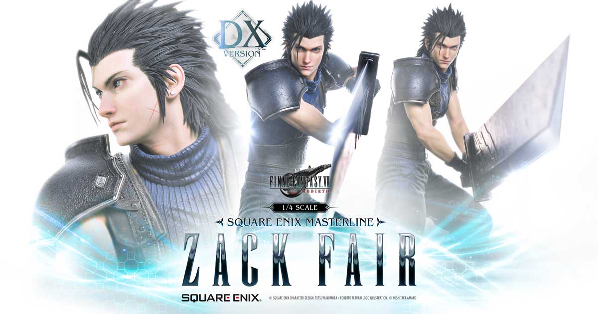 SQUARE ENIX MASTERLINE FINAL FANTASY VII REBIRTH 1/4 Scale Zack Fair ...