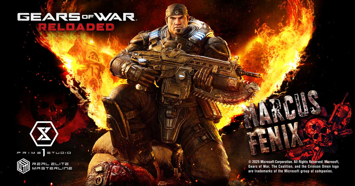Real Elite Masterline Gears of War: Reloaded Marcus Fenix | STATUE ...