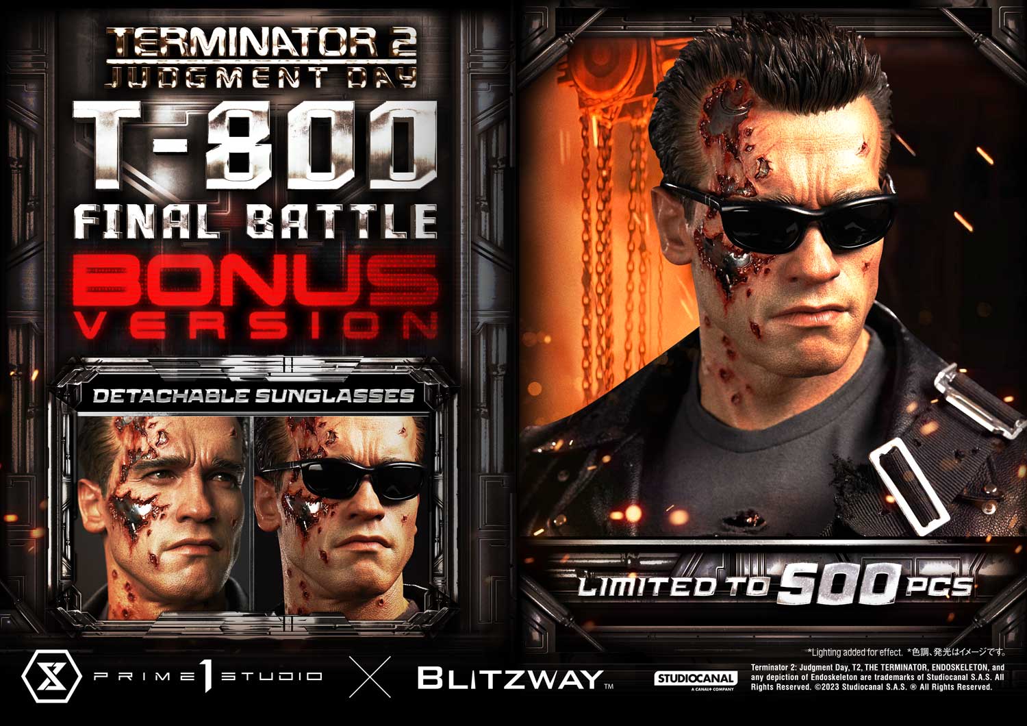 Museum Masterline Terminator 2: Judgment Day T-800 Final Battle DX ...